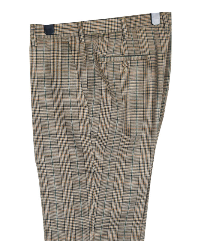 Mod Suits | 100% Wool Brown Prince of Wales Check 3 Button Suit